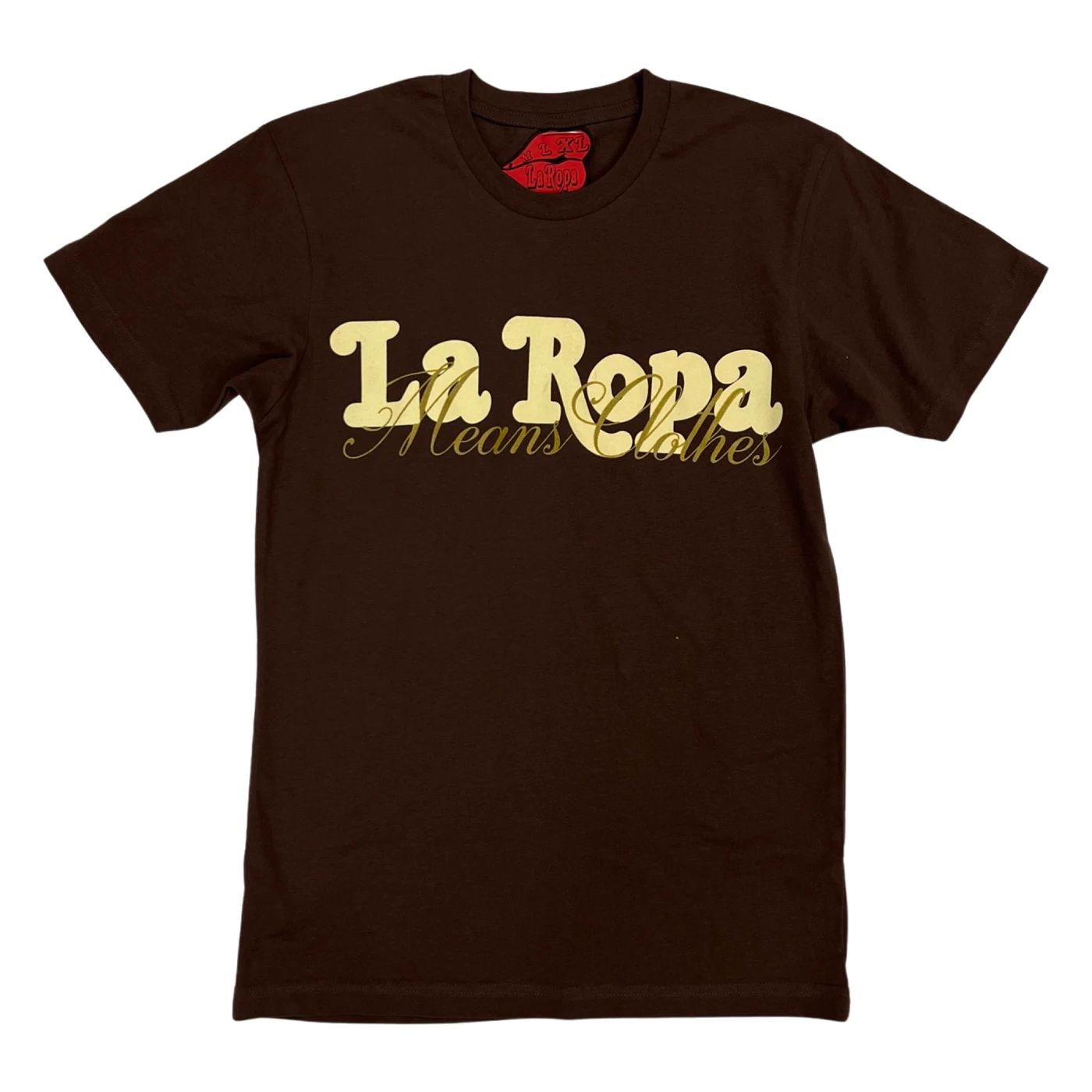 LA ROPA MEANS CLOTHES BROWN TEE – Premium Apparel Shops