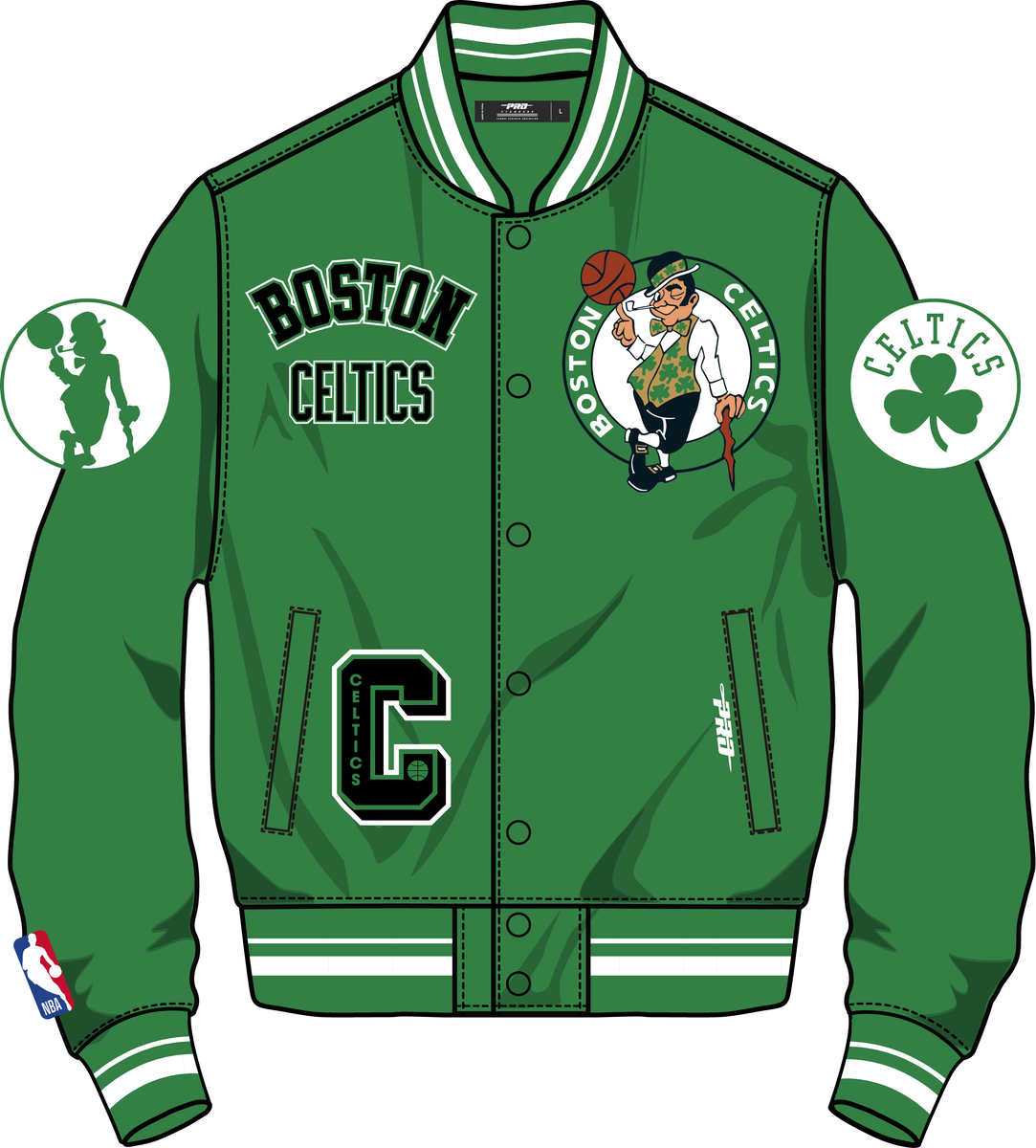 Pro standard BOSTON CELTICS SUBLIMATED SATIN JACKET-GREEN SKY – Premium ...