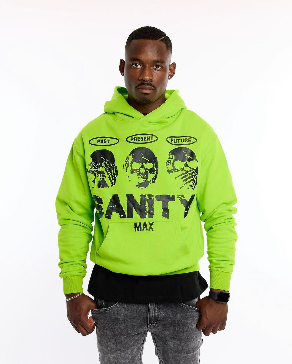 MAXIMO Sanity "Time" Hoodie Green – Premium Apparel Shops